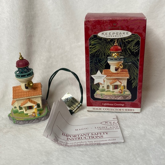 Hallmark | Holiday | Hallmark Keepsake Vintage 998 Lighthouse Greetings ...